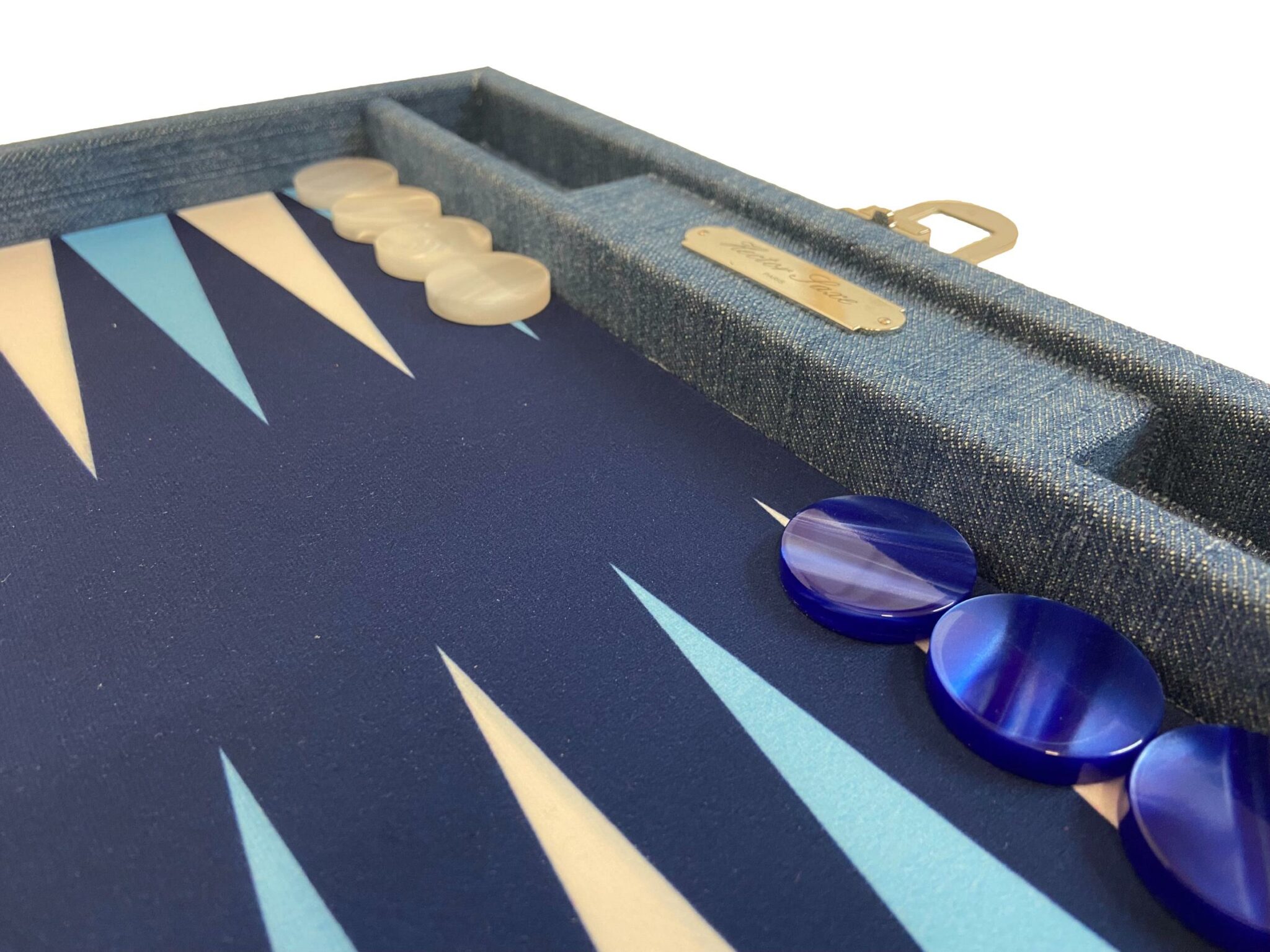 Backgammon Hector Saxe Medium - Jeans Clair - Le Triomphe